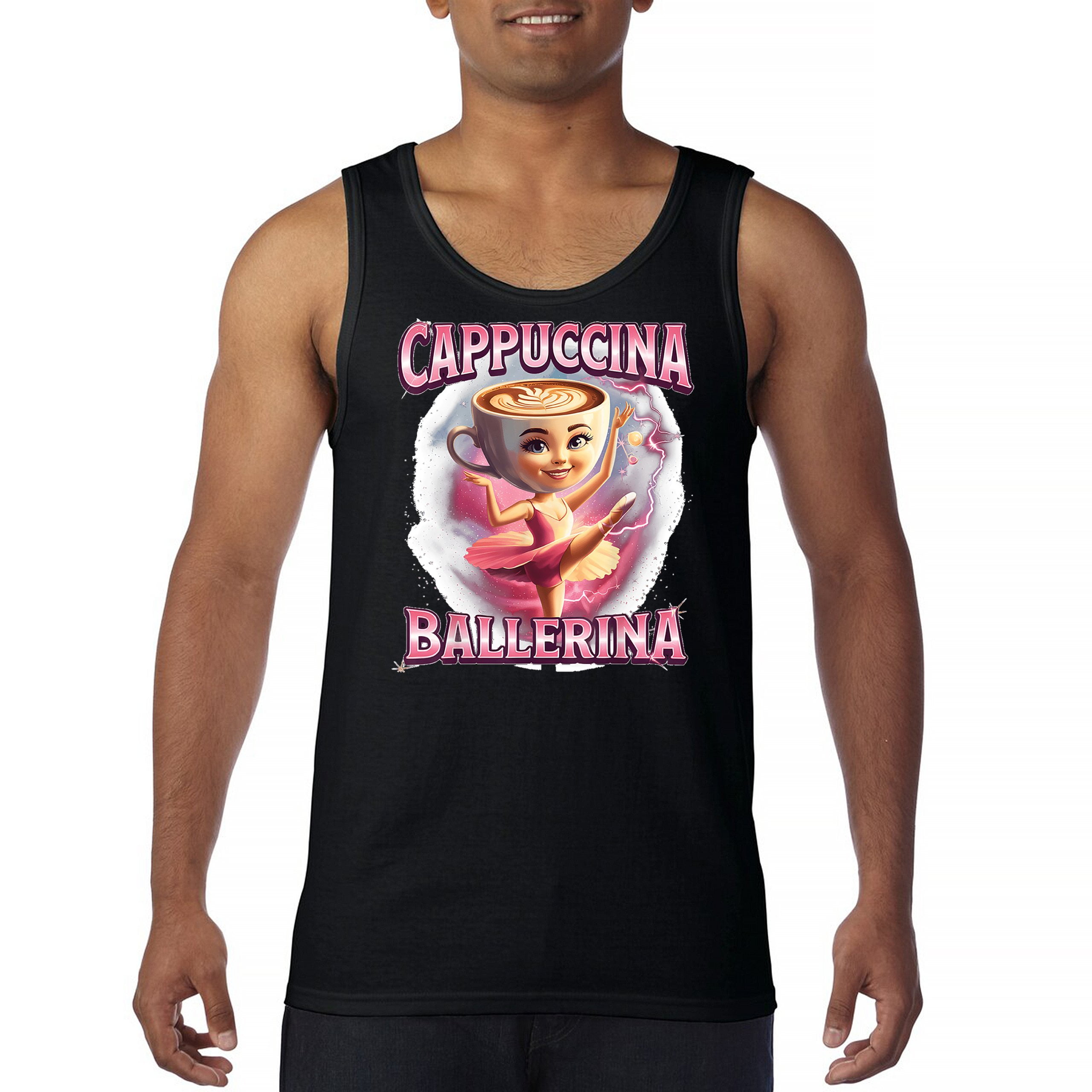 Cappuccina Ballerina Men's Tank Top Fun Italian Brainrot Gen Z Alpha ...