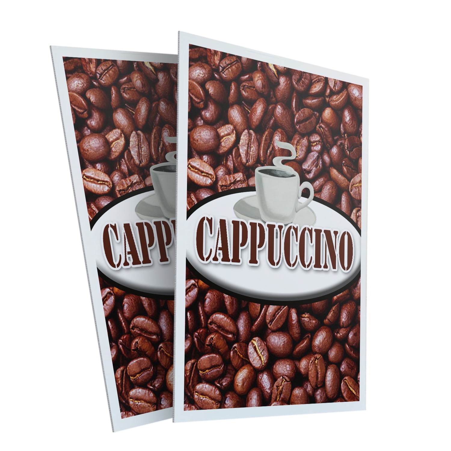 Cappuccino (2-PACK) 24" x 36" Plastic Signs | Sign Insert 4mm ...