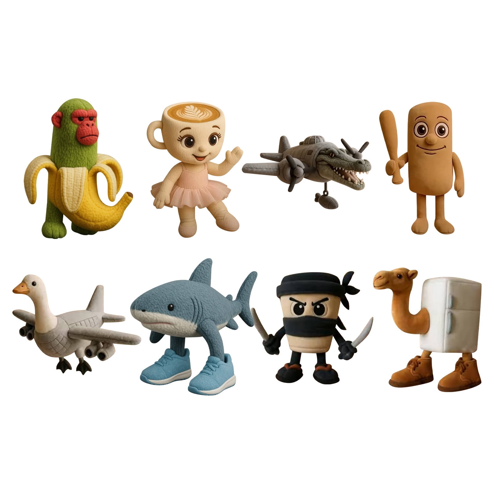 Cappuccino Assasino Plush Toy Italian Brainrot Collection,9.84 ...