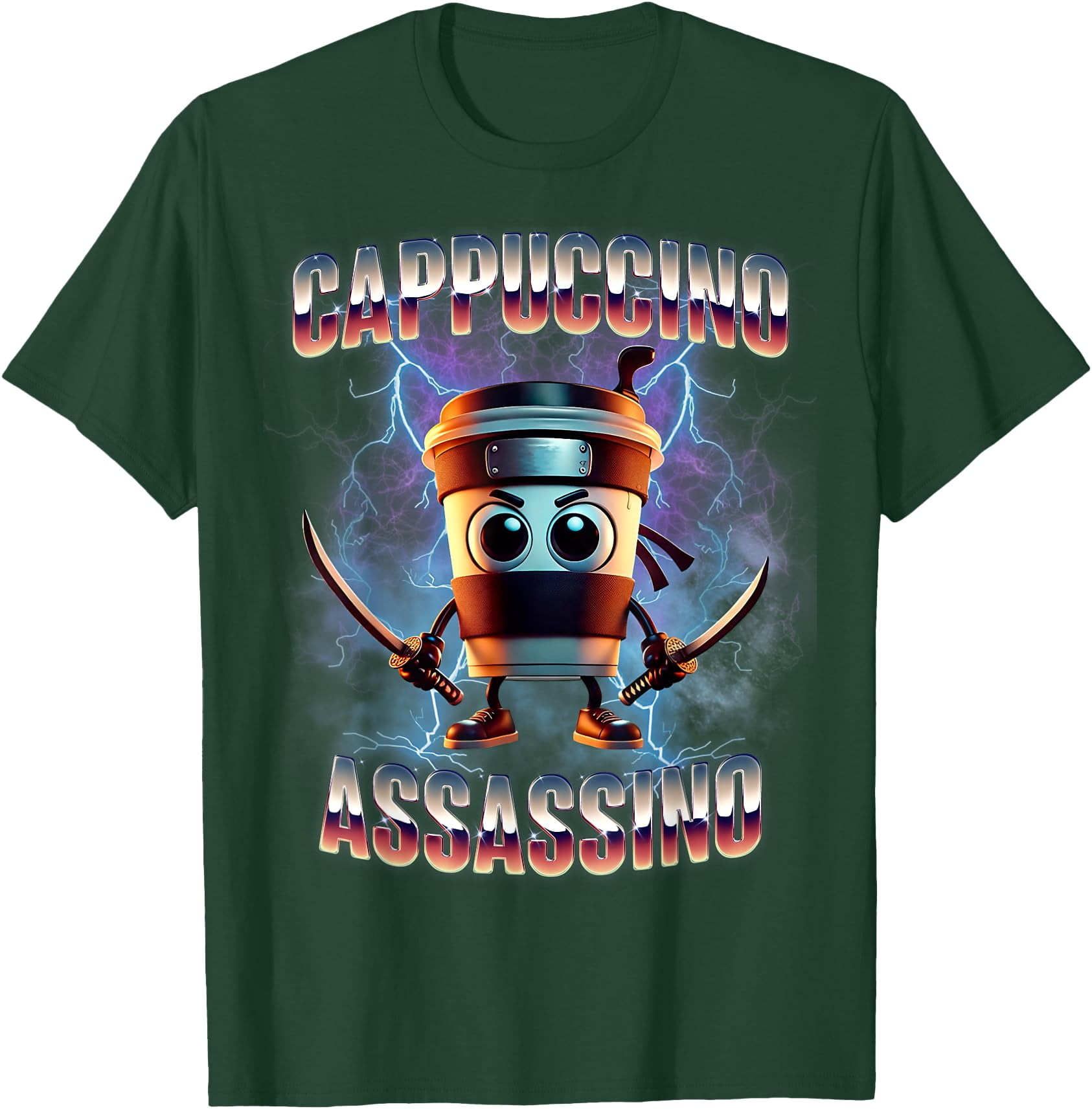 Cappuccino Assassino Brainrot Italian Meme Softstyle Unisex T-Shirt ...