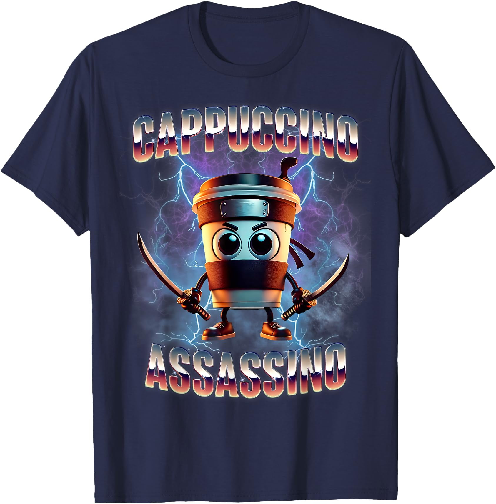 Cappuccino Assassino Brainrot Italian Meme Softstyle Unisex T-Shirt ...