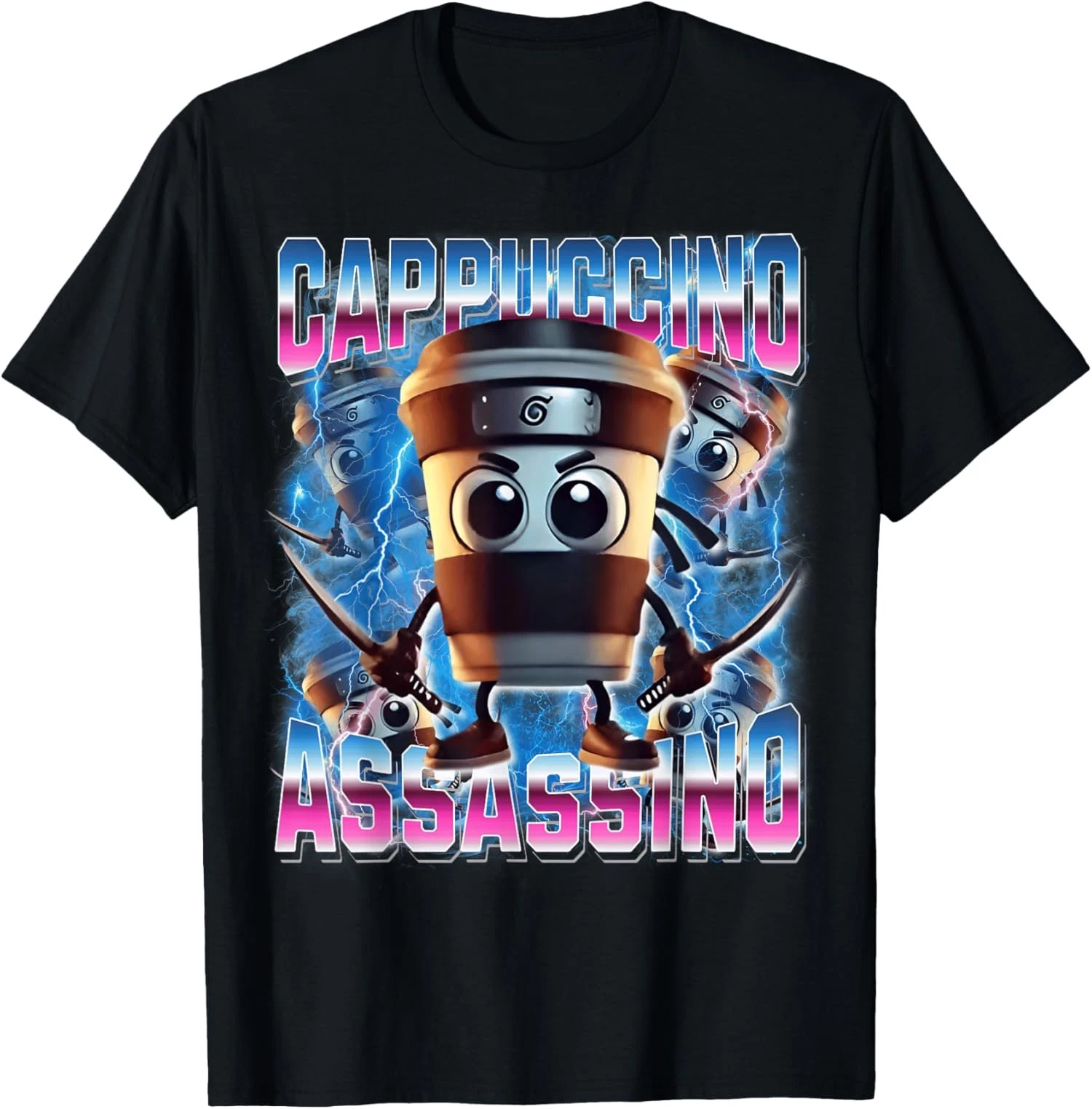 Cappuccino Assassino Italian Brainrot Funny Gen Z Viral Meme Unisex T ...