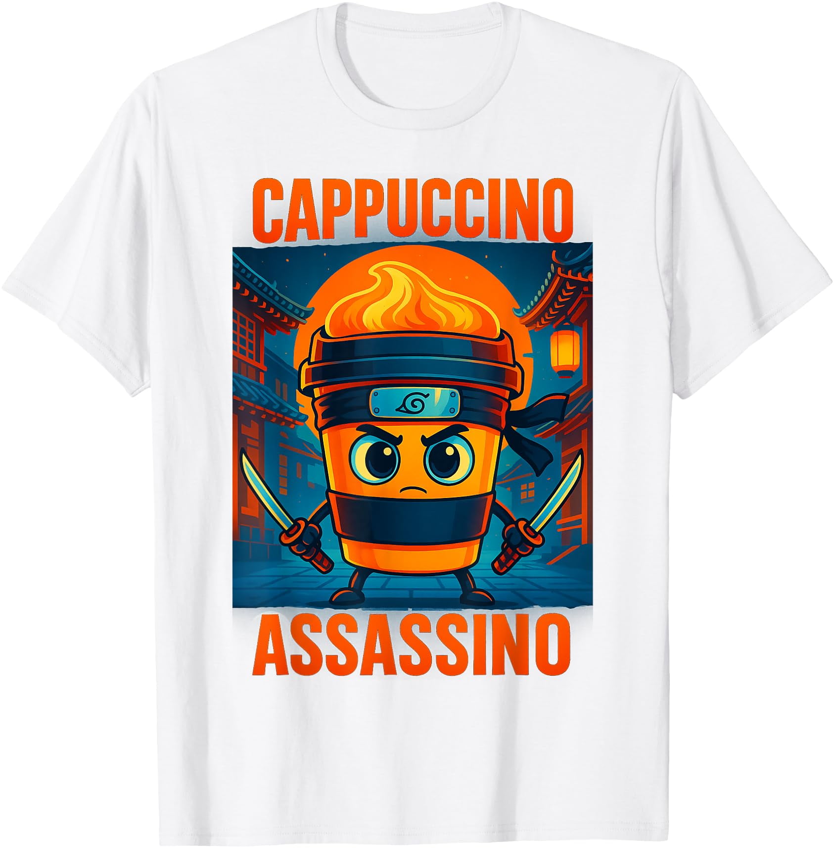 Cappuccino Assassino Italian Brainrot Funny Meme Boys Girls T-Shirt ...