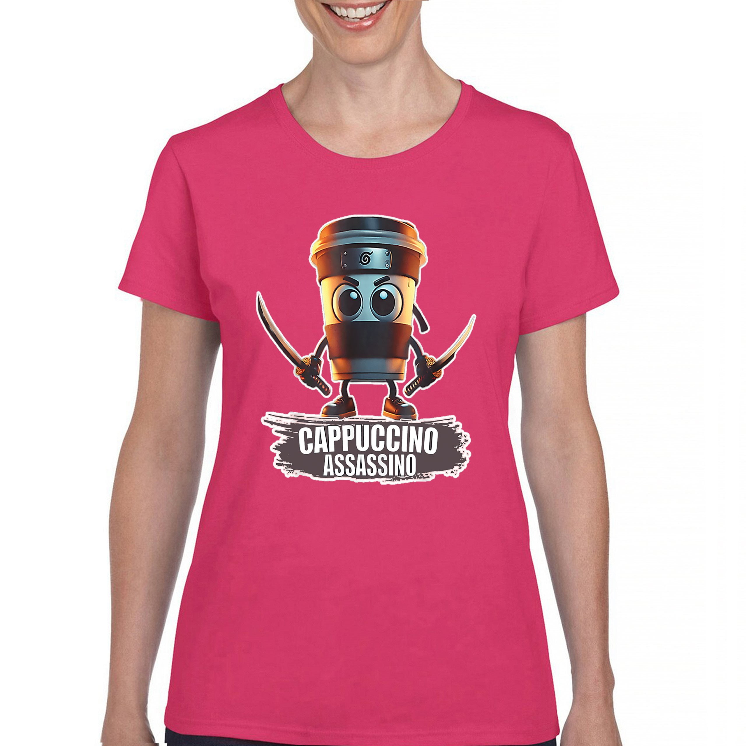 Cappuccino Assassino T-Shirt Fun Italian Brainrot Gen Z Alpha Meme ...
