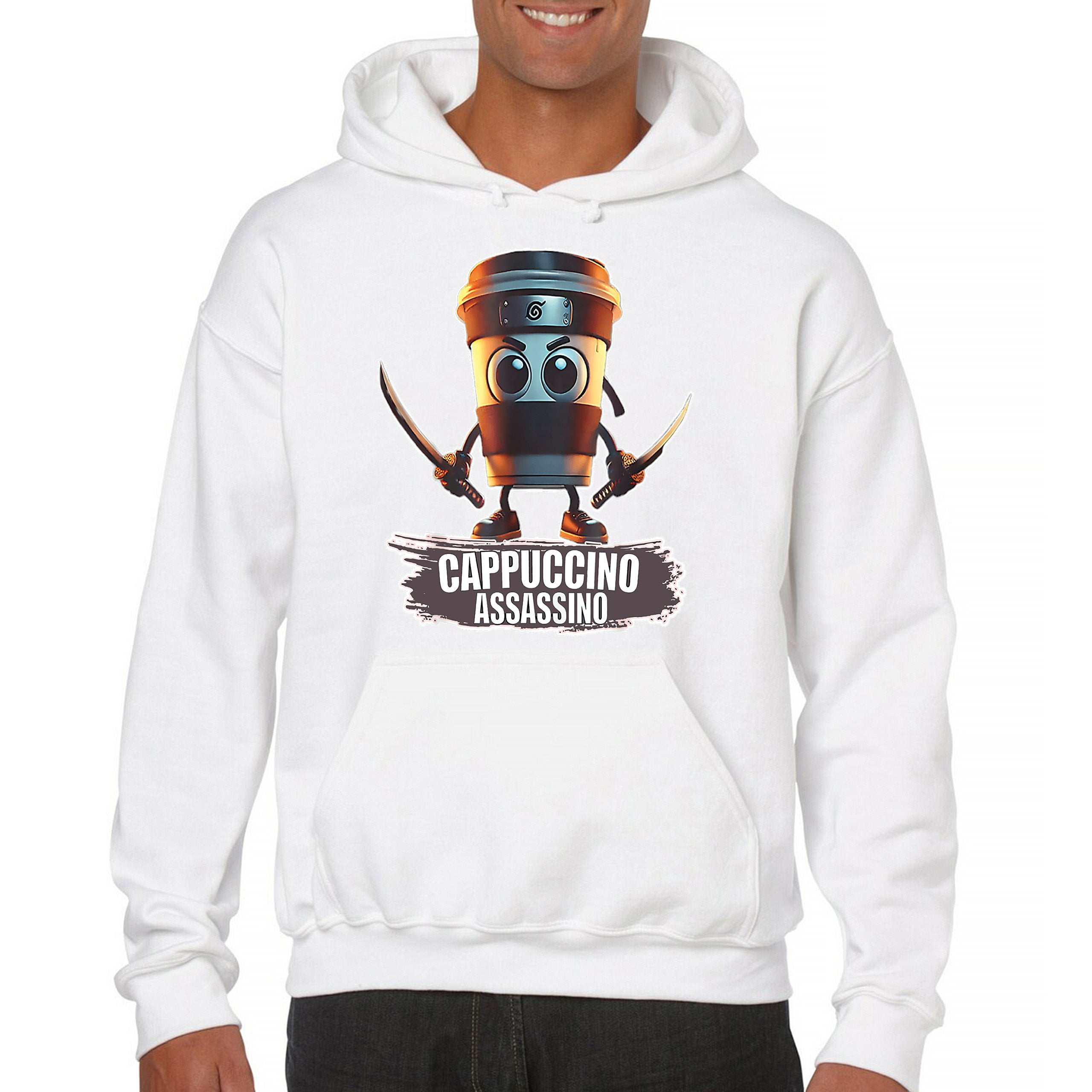 Cappuccino Assassino Unisex Hoodie Fun Italian Brainrot Gen Z Alpha ...