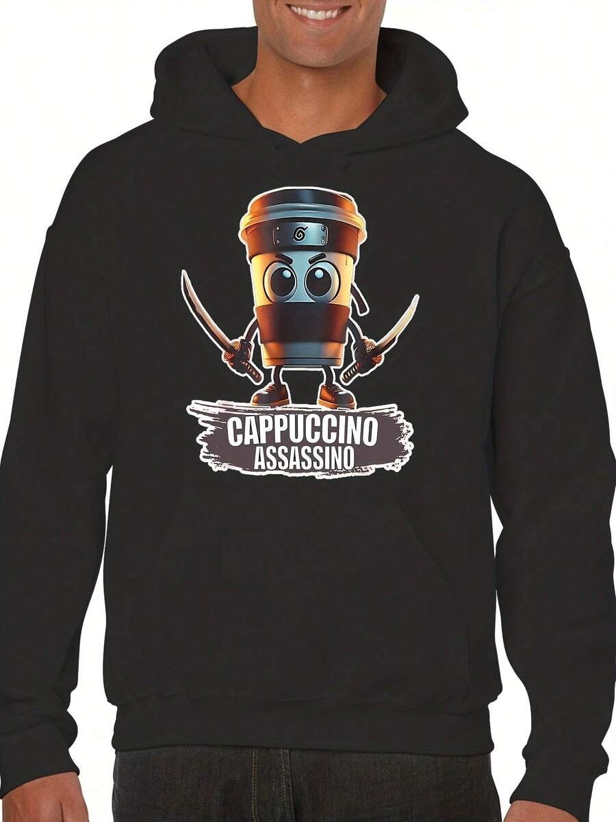 Cappuccino Assassino Unisex Hoodie Italian Brainrot Gen Z Alpha Meme ...