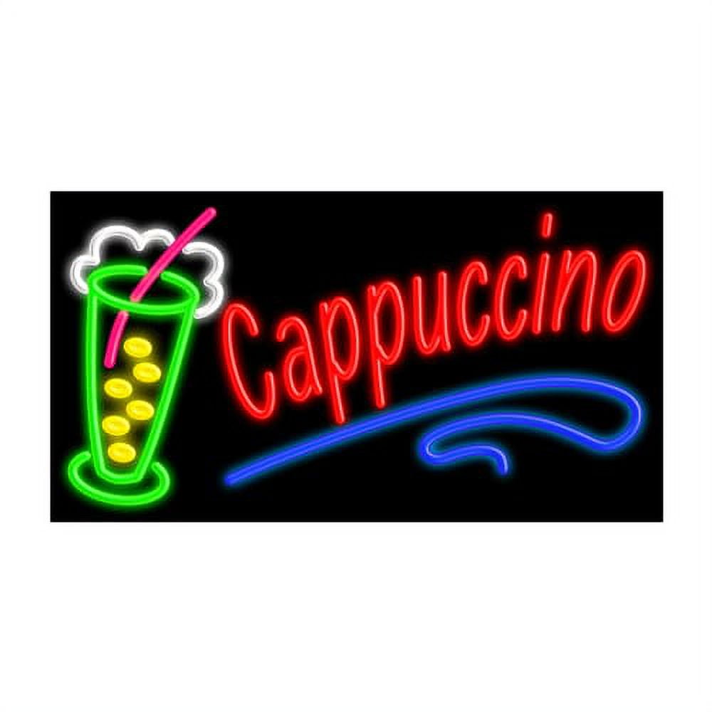 Cappuccino-Glass Neon Sign Made in USA - Walmart.com