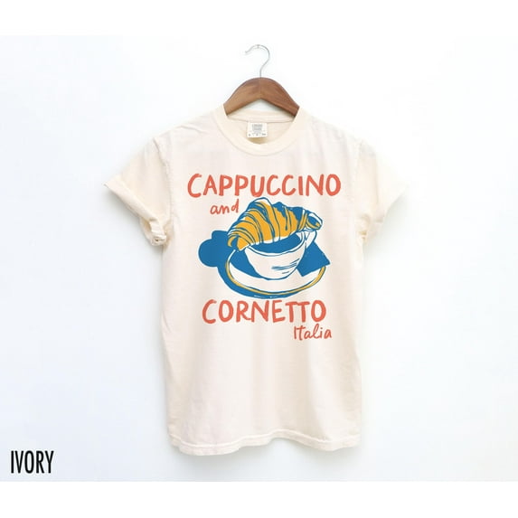 Cappuccino Shirt, Coffee Tshirt, Italian Vacation, Italy, Breakfast ...