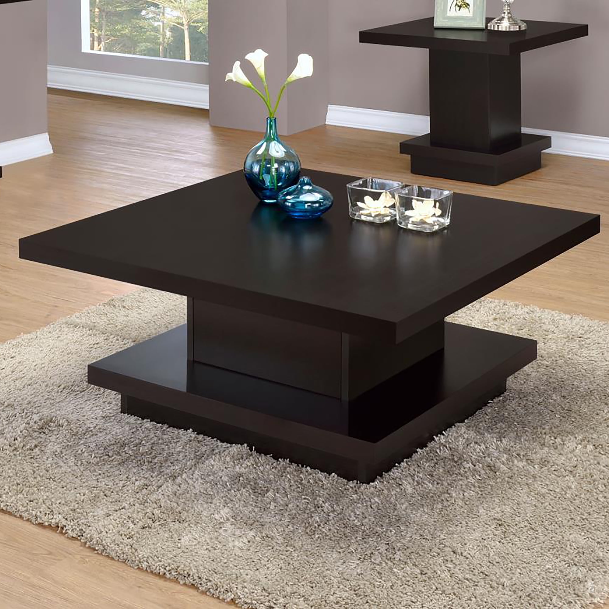 Cappuccino Square Coffee Table - Walmart.com