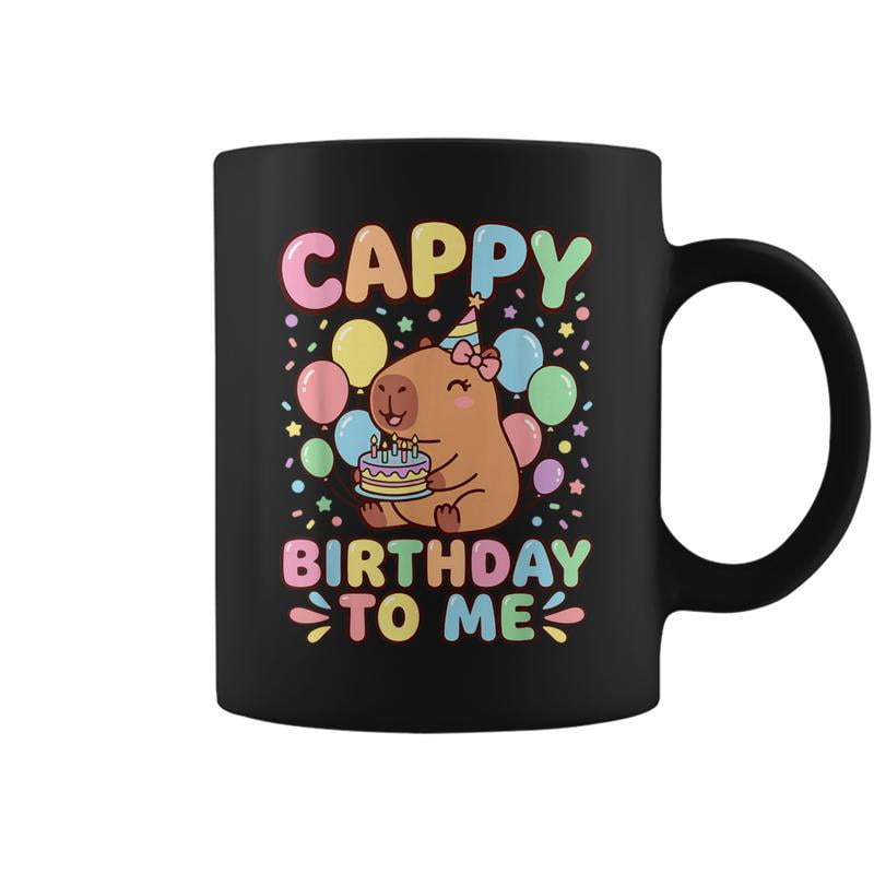 Cappy Birthday Capybara Birthday To Me Coffee Mugs - Walmart.com
