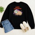 Cappy Halloween Scary Capybara Animal Lover Costume Party Sweatshirt ...