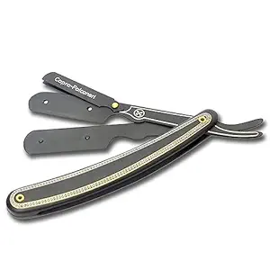 Capra-Falconeri Full Black Powder Coated Single Blade Razors for Men ...