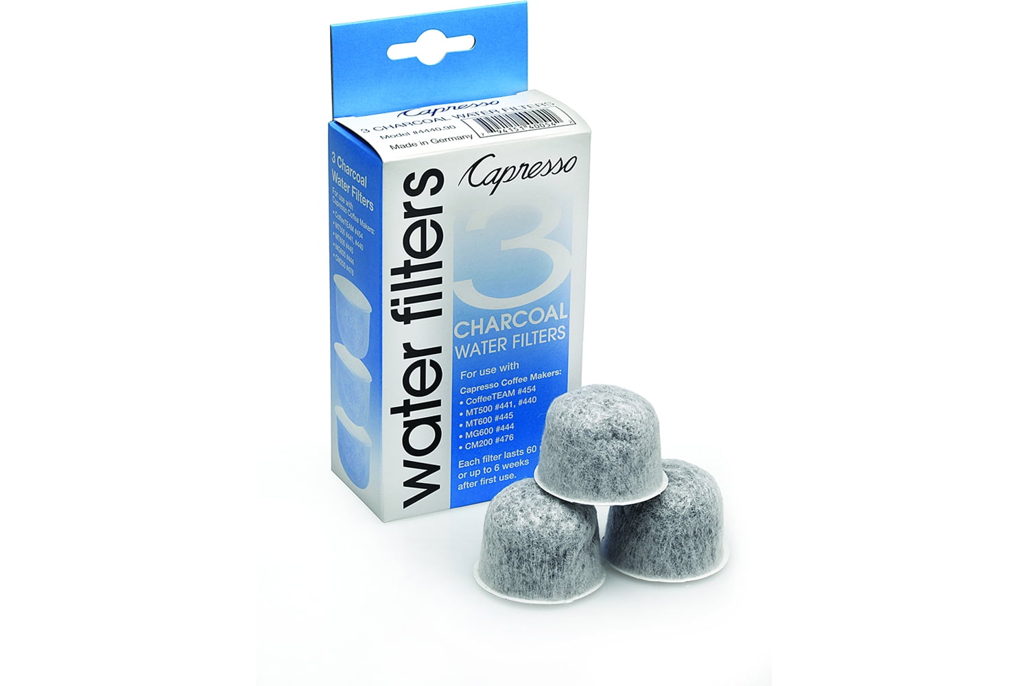 Capresso Charcoal Water Filters, 3 Pack, Compatible with Models 437 ...