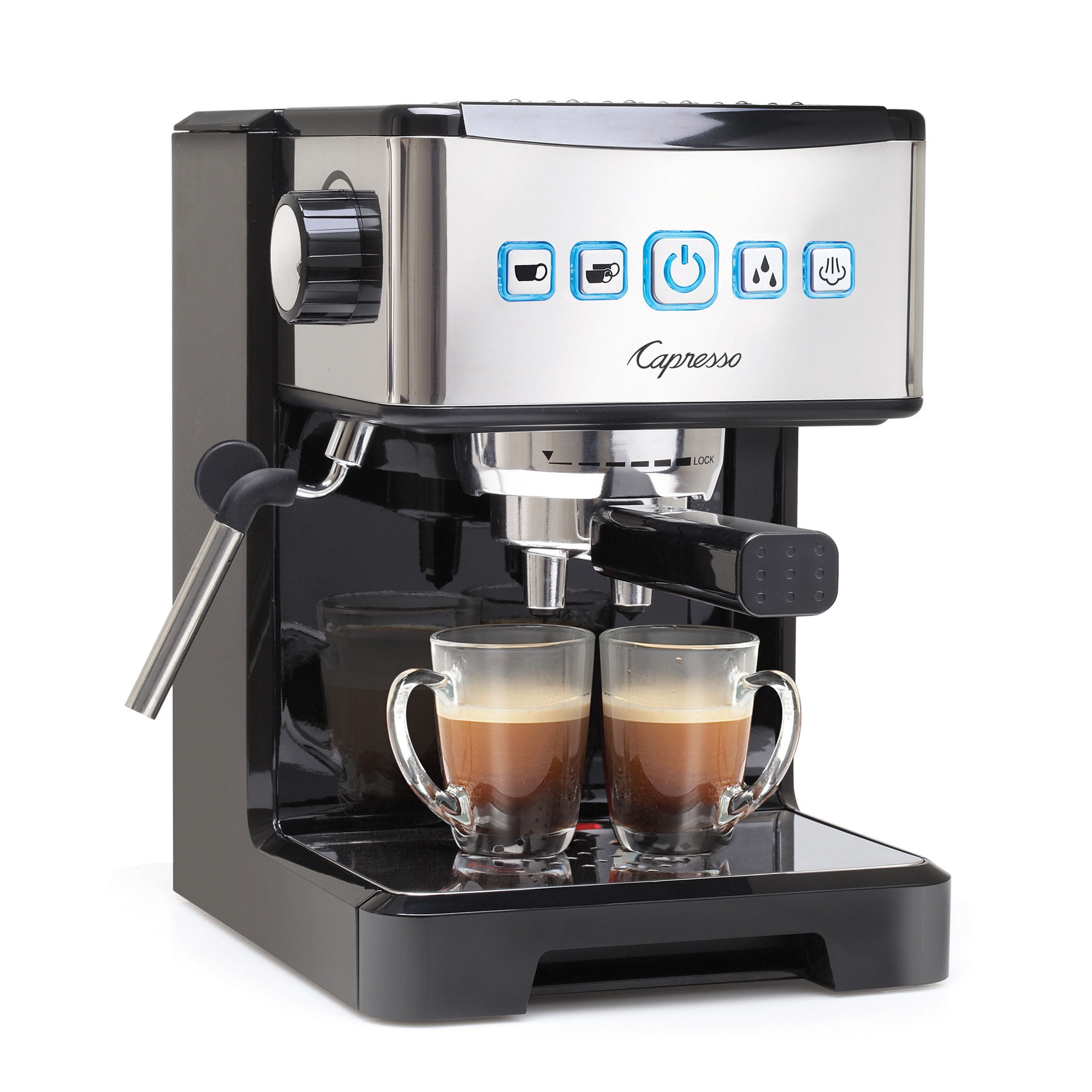Capresso Ultima PRO Coffee Steamer, Programmable 2 Cup Espresso ...