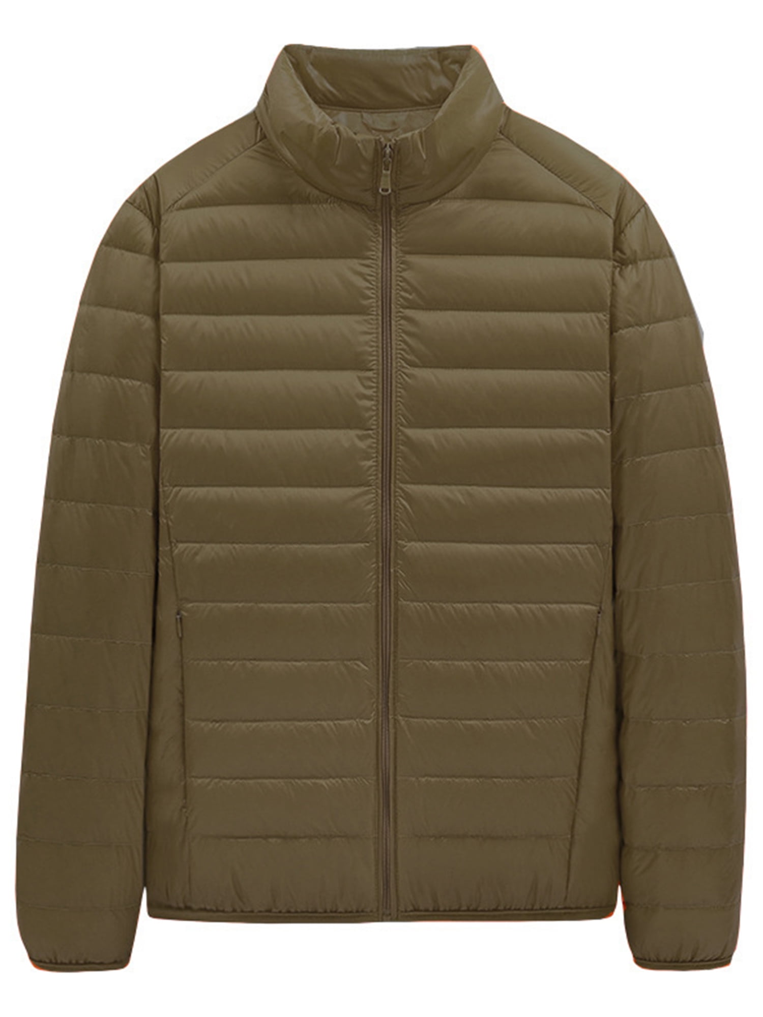 Capreze Long Sleeve Puffer Outwear Stand Collar Coat Men's Business ...