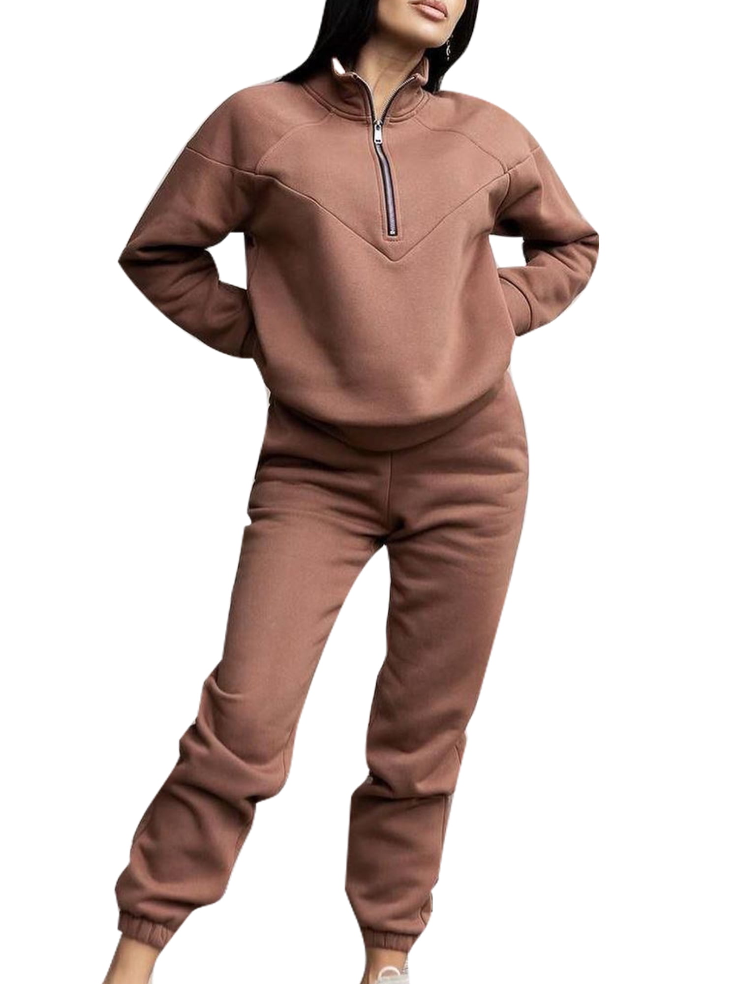 Capreze Womens Tracksuit Set Casual Sports Pullover Sweatsuit ...