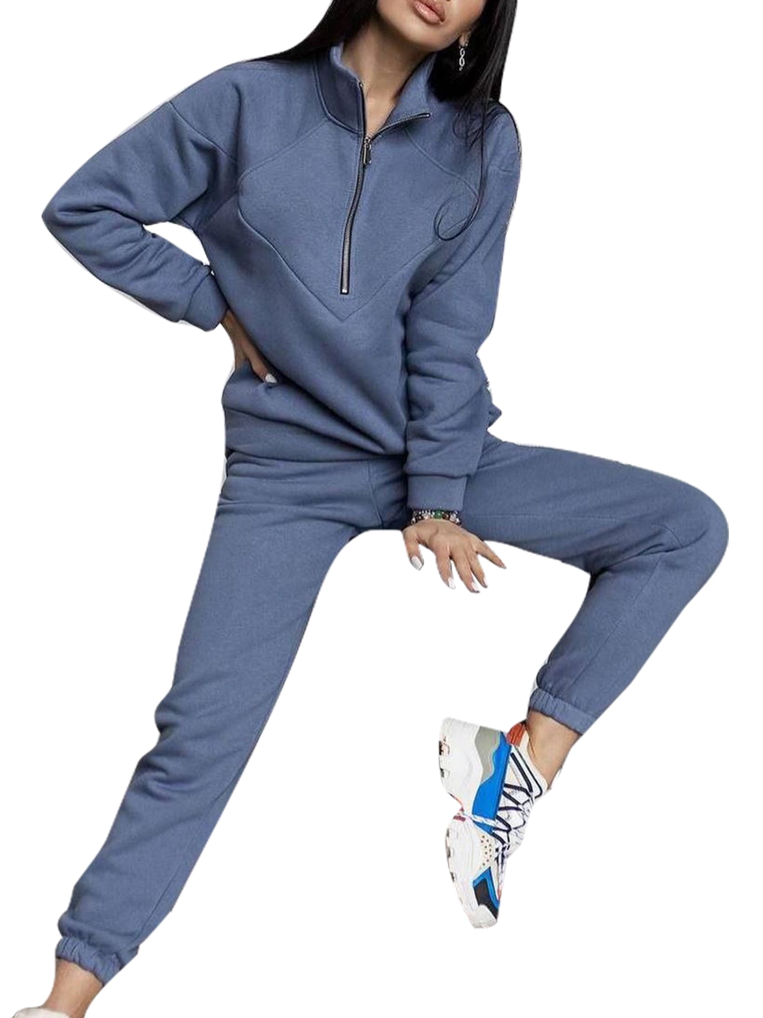Capreze Women's Jogging Suit, Sweat Clothing, Pants & Shirt, Casual ...