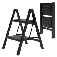 Rubbermaid RM-P2 Heavy Duty 2-Step Molded Plastic Stool with Large Non ...