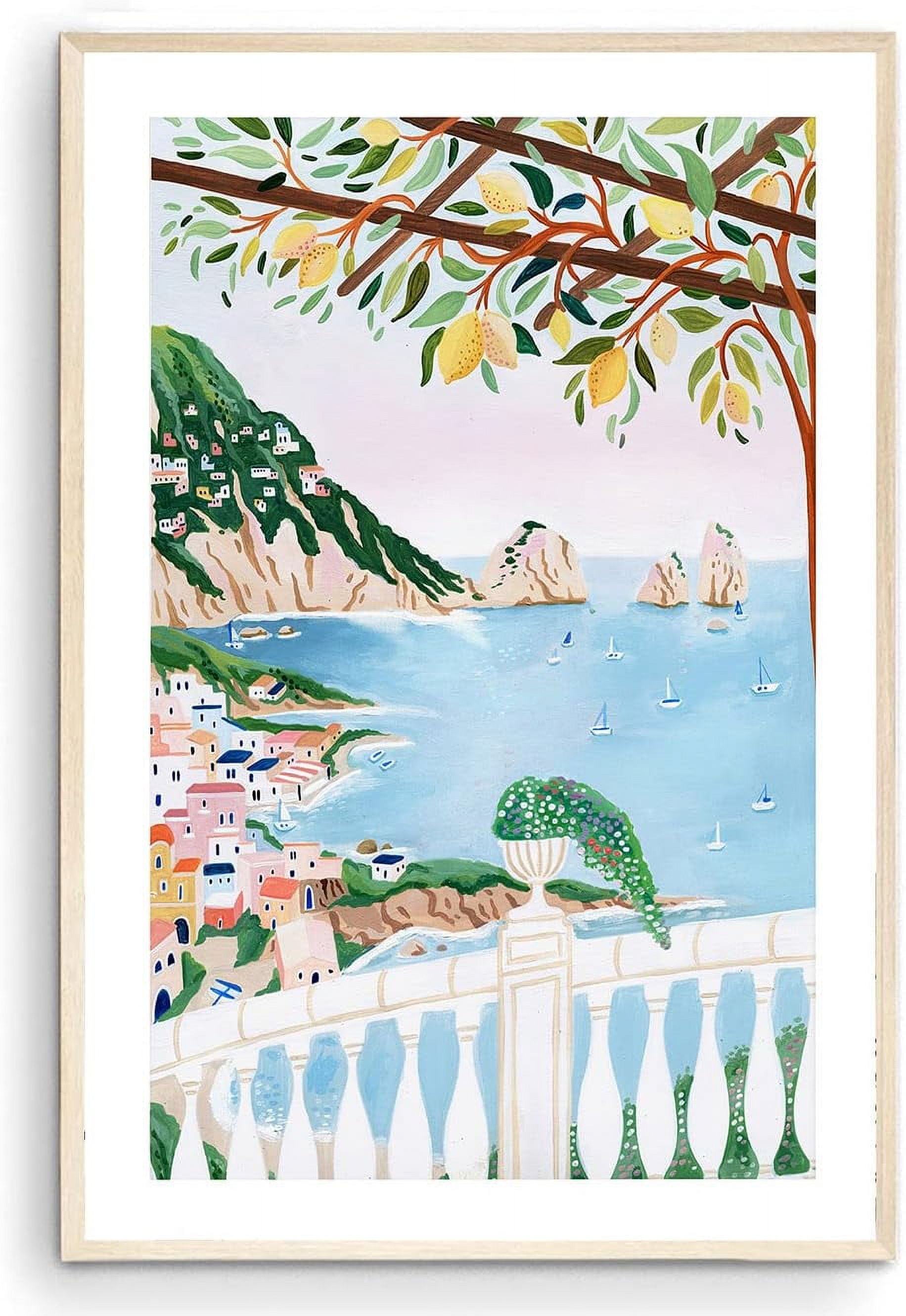 Capri Art Print, Italy Art Print, Amalfi Coast, Travel Gift, Travel ...