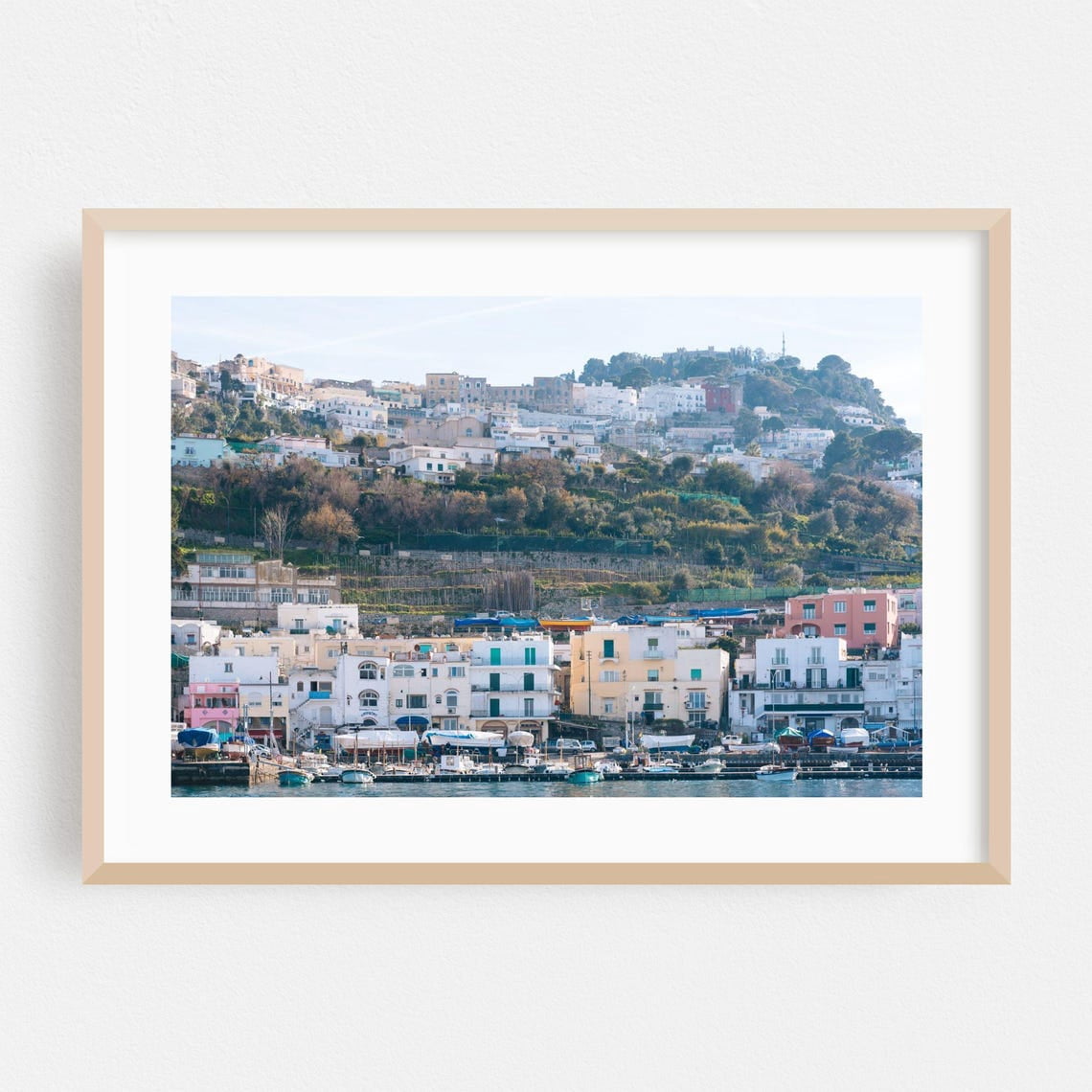 Capri Campania Italy Harbor Home Decor Coastal Architecture Fine Art ...