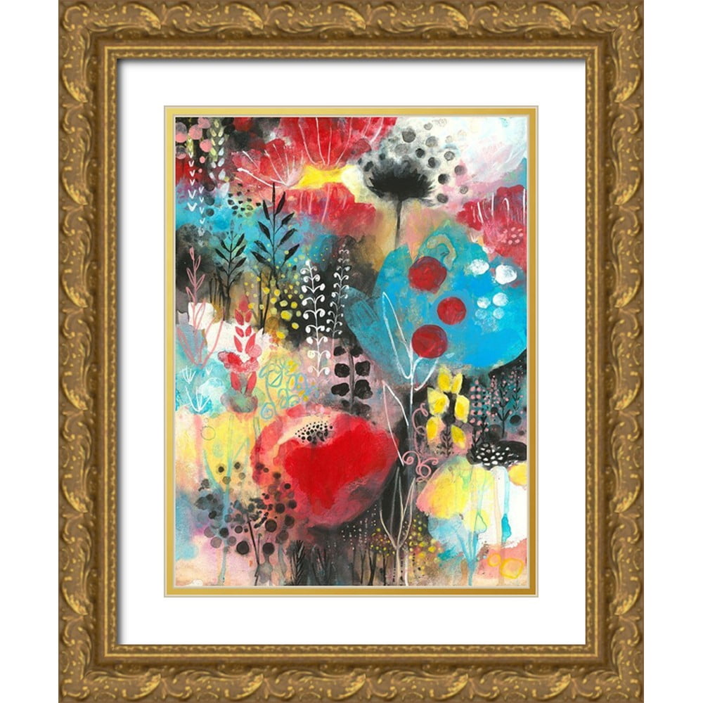 Capri, Corina 19x24 Gold Ornate Wood Framed with Double Matting Museum ...