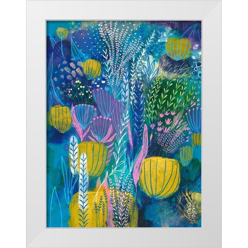 Capri, Corina 19x24 White Modern Wood Framed Museum Art Print Titled ...