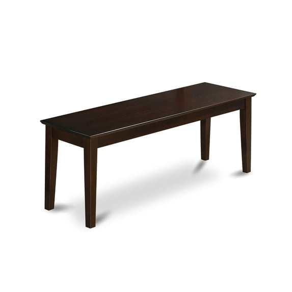 Capri Dining Bench - Elegant Asian Wood, Cappuccino Finish - Modern ...