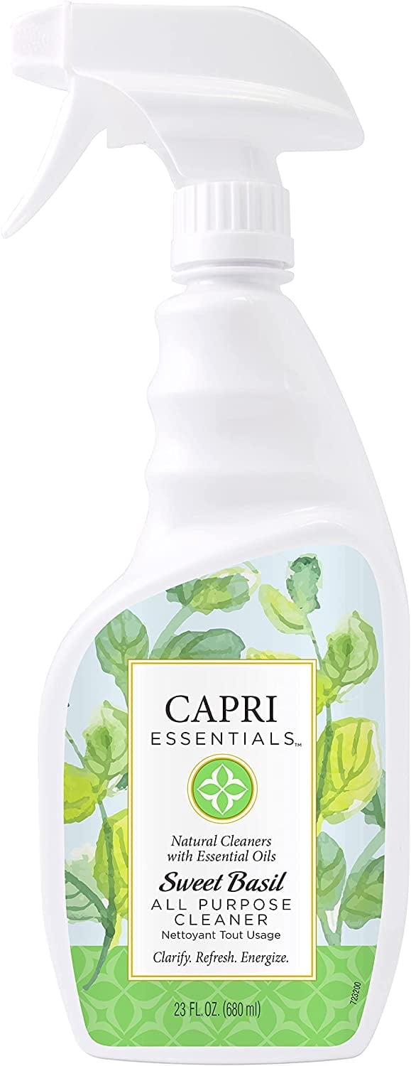 Capri Essentials Sweet Basil All Purpose Cleaner Spray – Essential Oils ...