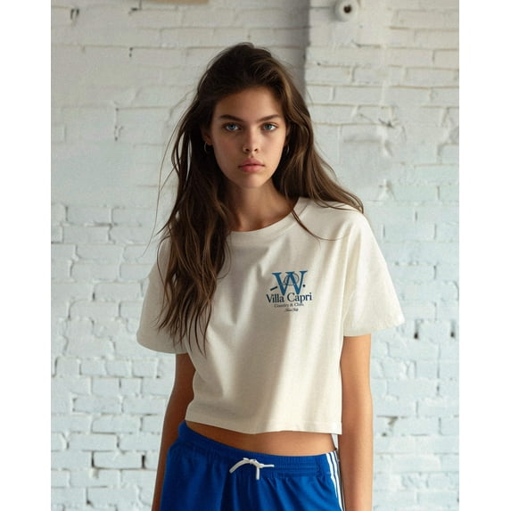 Capri Italy Crop Tee Wimbledon Tennis Merch, Villa Capri Country Club ...