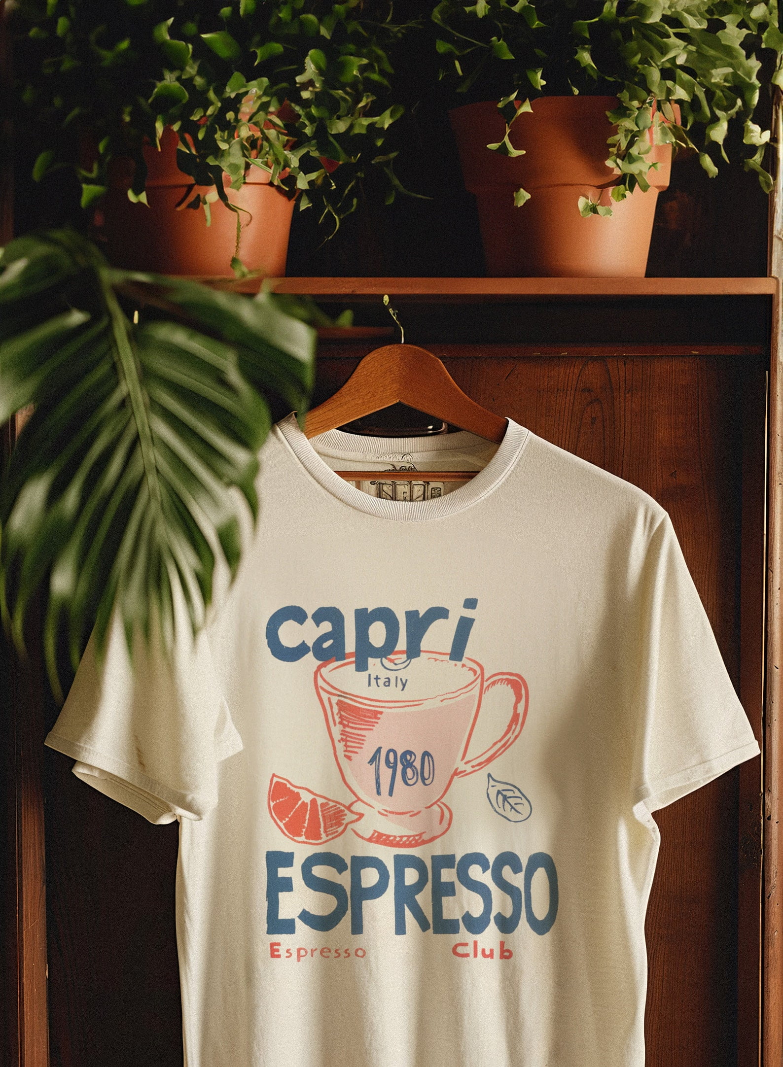 Capri Italy Espresso Club Graphic Tee | Soft Vintage Cotton 1980 T ...