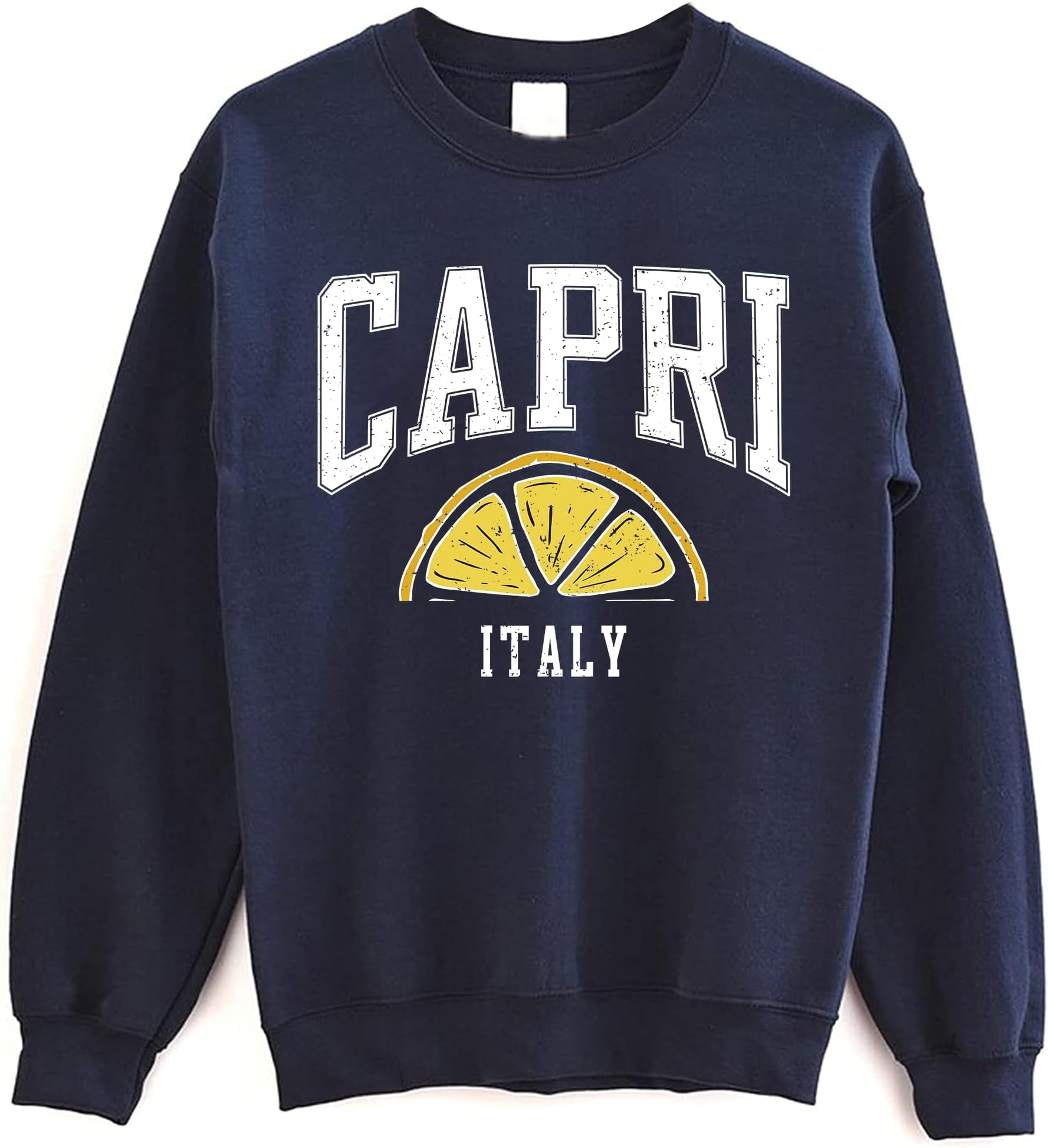 Capri Italy Sweatshirt - Vintage Lemon Italia Sweater, Italian Capri ...