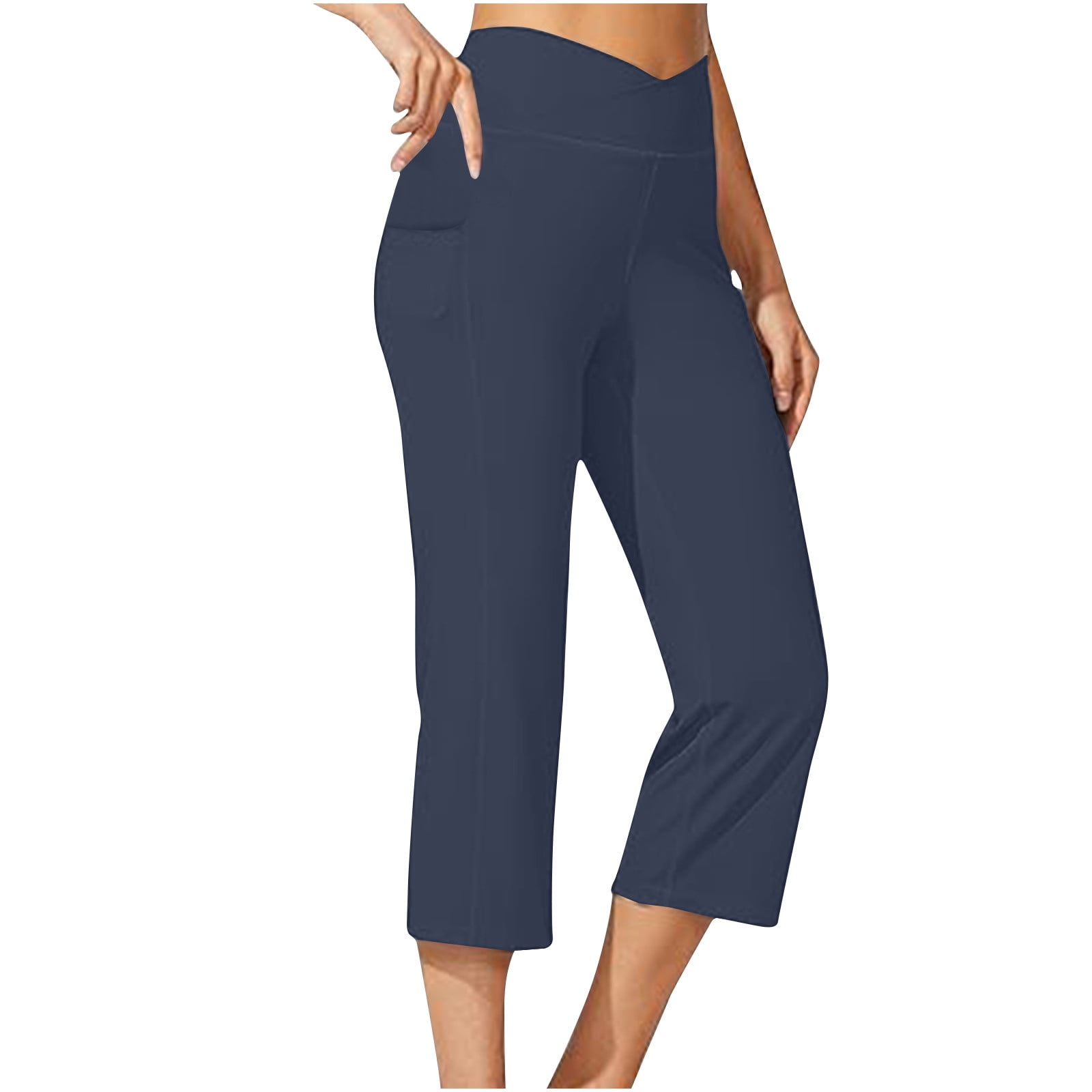 Capri Leggings For Women Cropped Yoga Pants Stretchy High Waisted Pants