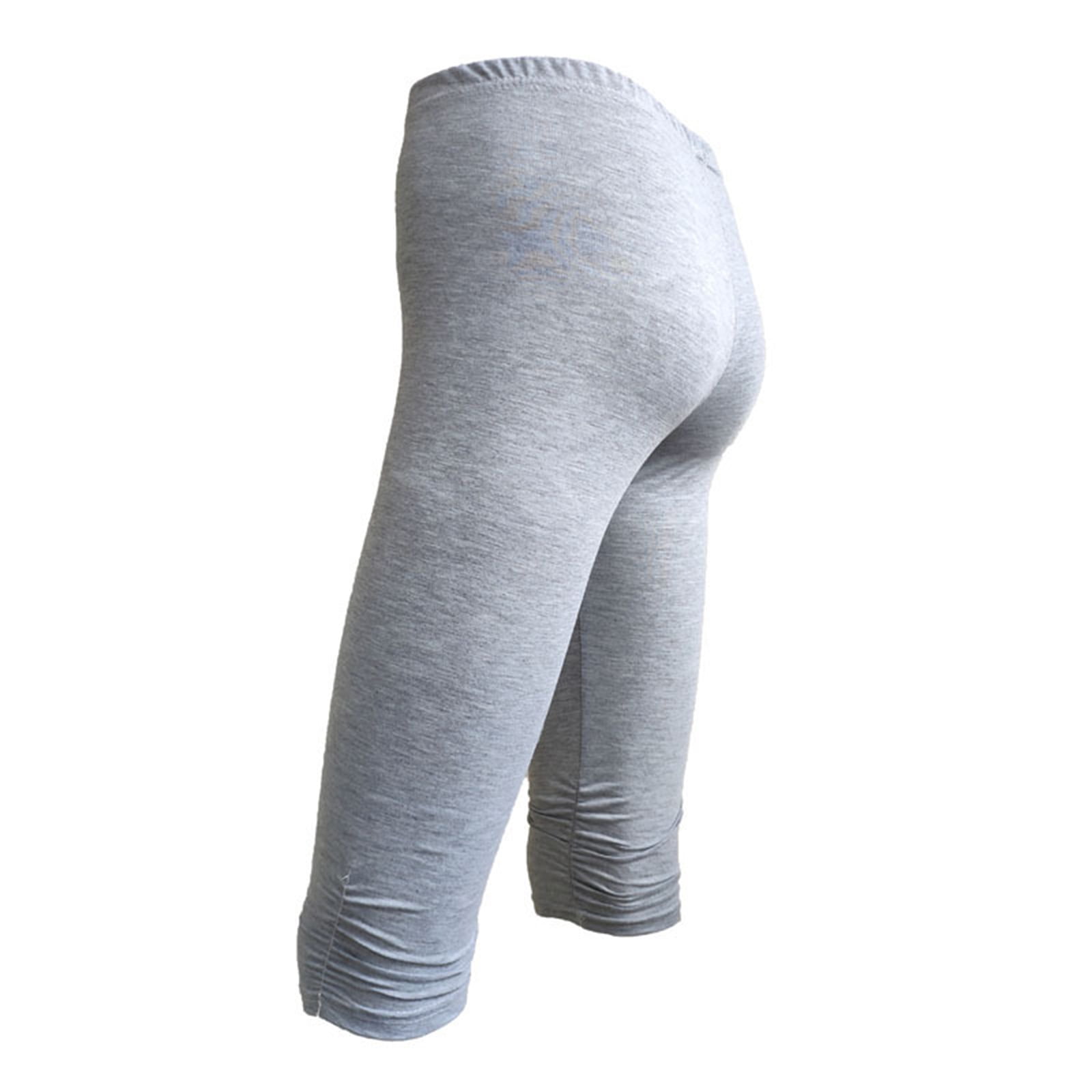 Capri Leggings for Women Tummy Control Knee Length Cropped Pants Casual ...