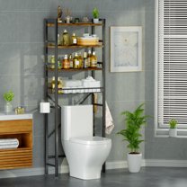 Inval America 3-Shelf Resin Bathroom Over-the-Toilet Shelving Unit in ...