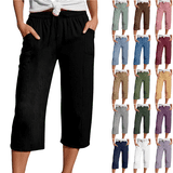 Capri Pants for Women Casual Straight Leg High Waist Capris with ...