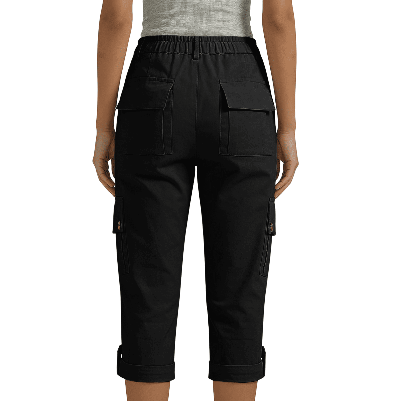 Capri Pants for Women Casual Summer Hiking Stretch Straight Leg Cargo ...