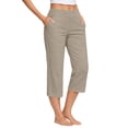 Capri Pants for Women Cotton Linen Casual Spring Summer 2026 Straight ...