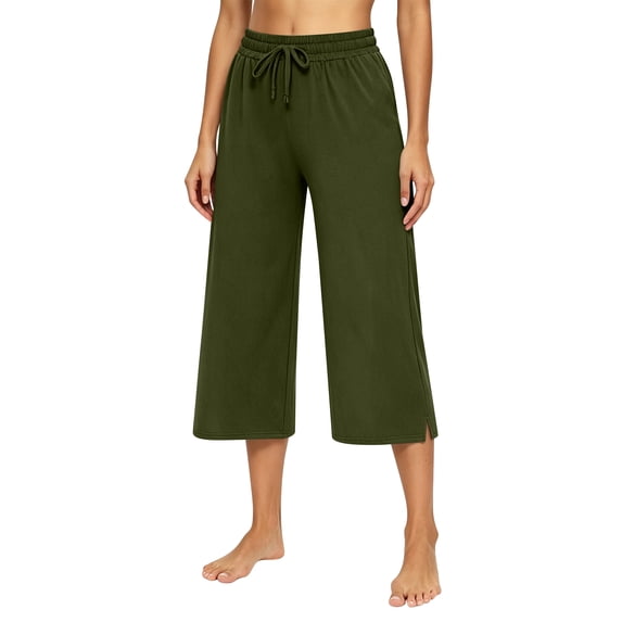 Capri Pants for Womens,Loose Breathable Workout Yoga Capris Evryday ...