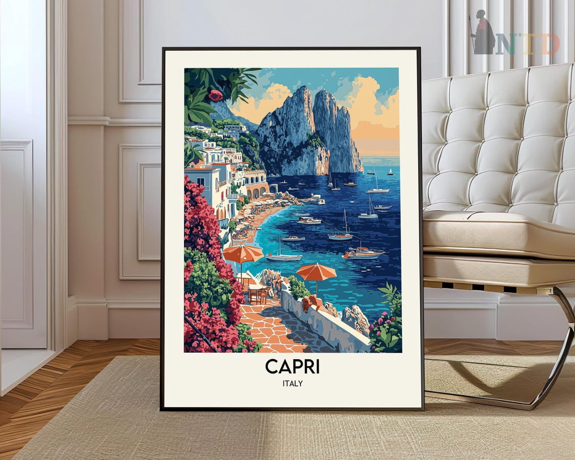 Capri Print, Capri Poster, Capricapri Art, Capri Italy Print, Capri ...