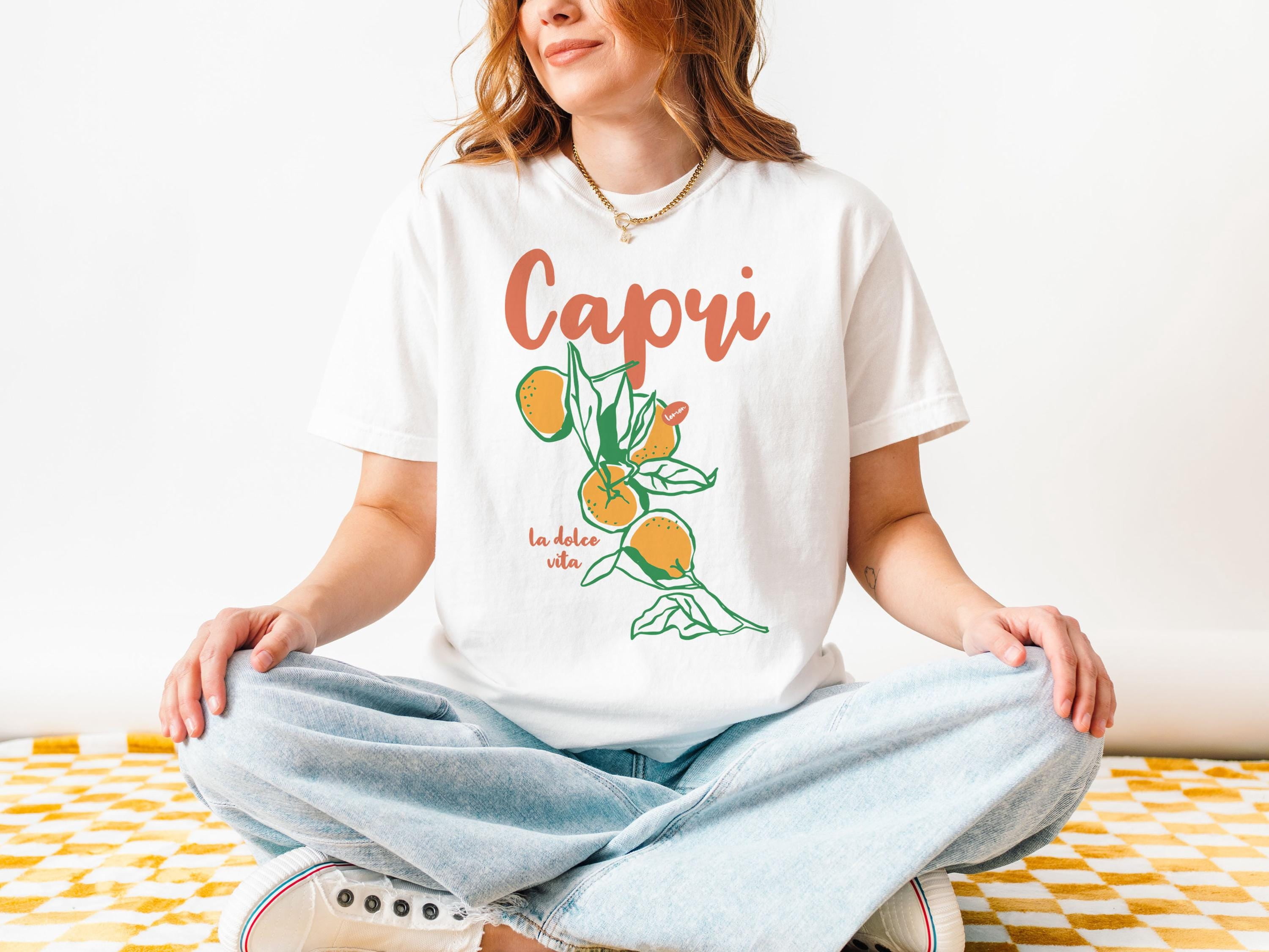 Capri Shirt, La Dolce Vita, Amalfi Coast, Capri Italy, Italian Vacation ...