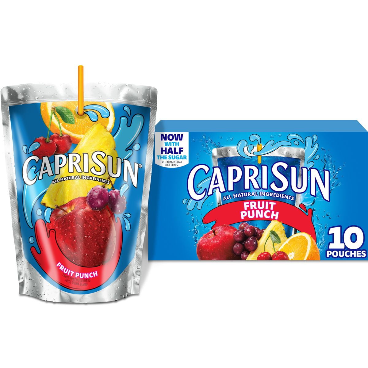 Capri Sun Fruit Punch - 10pk/60 fl oz - Walmart.com