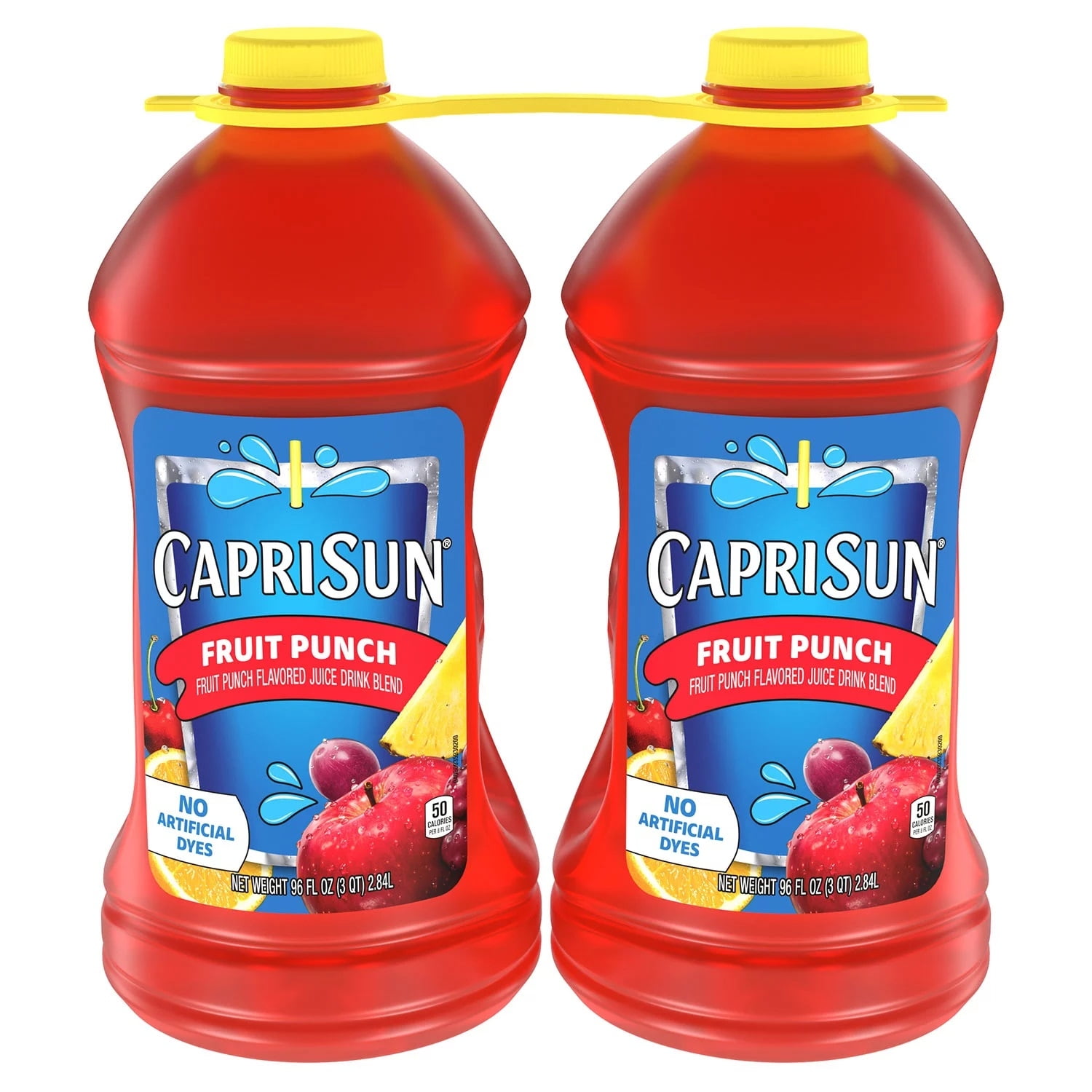 Capri Sun Fruit Punch Flavored Juice Drink Blend, 2 ct Pack, 96 oz ...