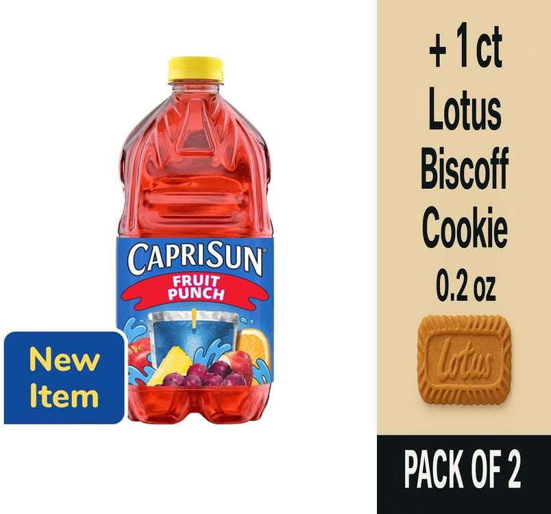 Capri Sun Fruit Punch Flavored Juice Drink Blend 64 fl oz - Pack of 2 ...