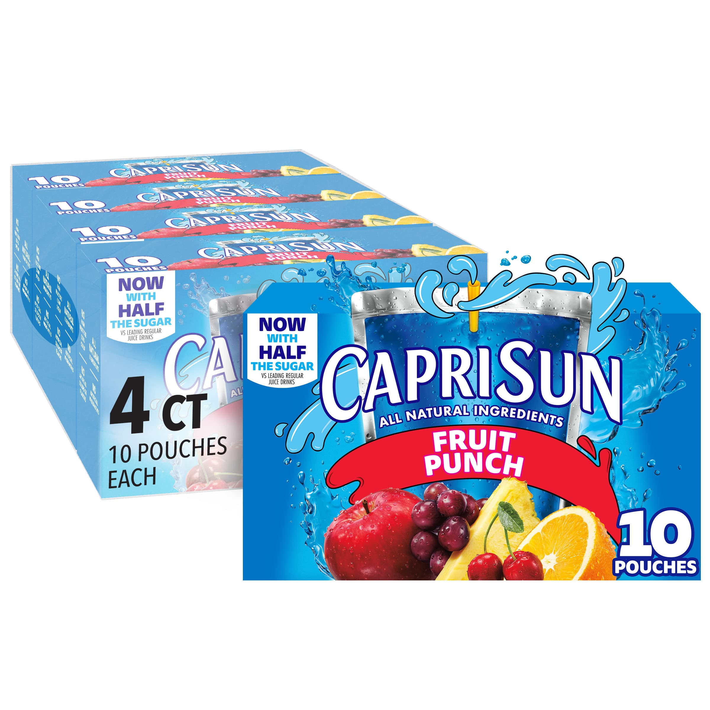 Capri Sun Fruit Punch Multi-value Naturally Flavored Juice Drink for ...