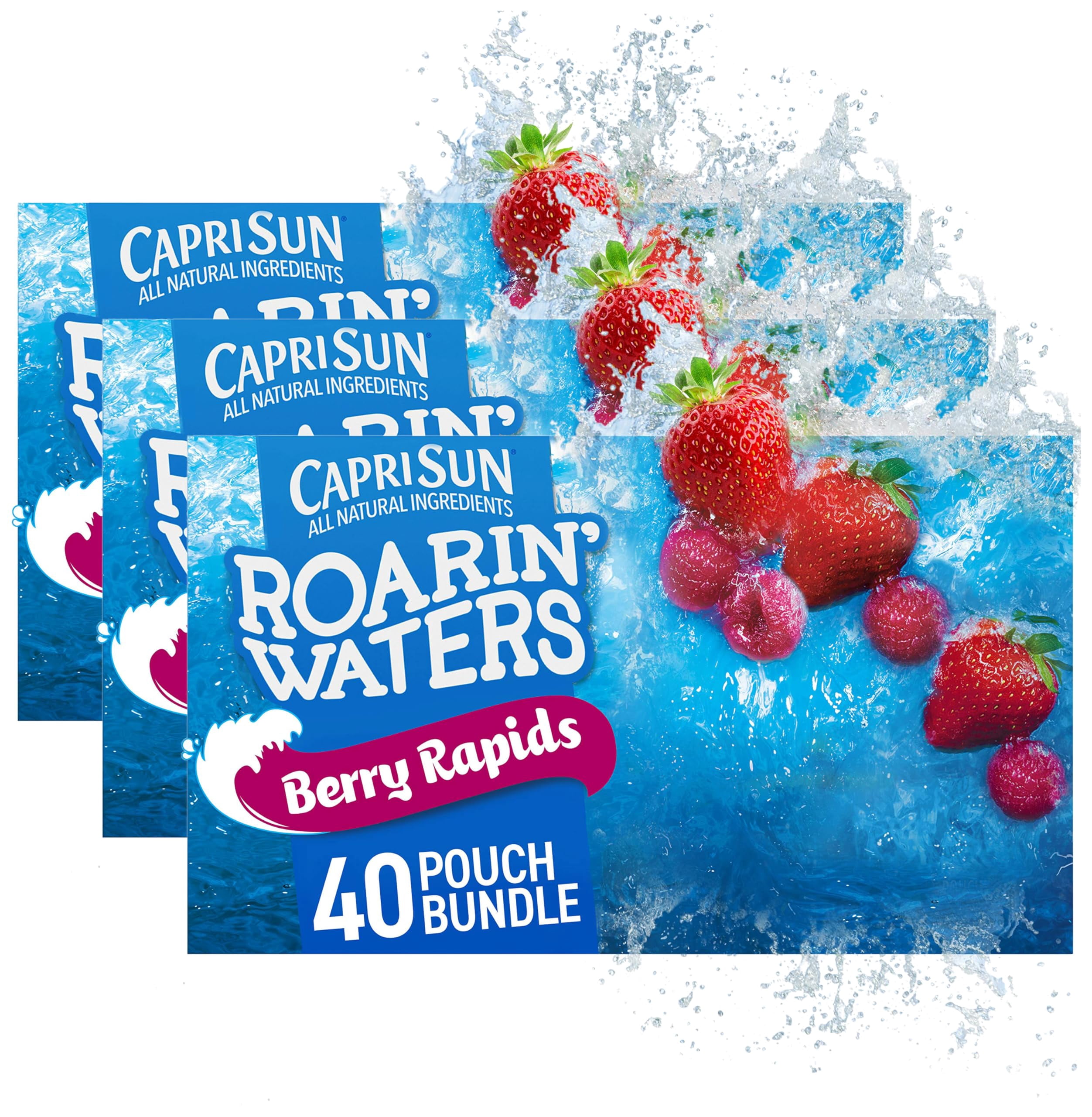 Capri Sun Roarin' Waters Berry Rapids Ready-to-Drink Juice (40 Pouches ...