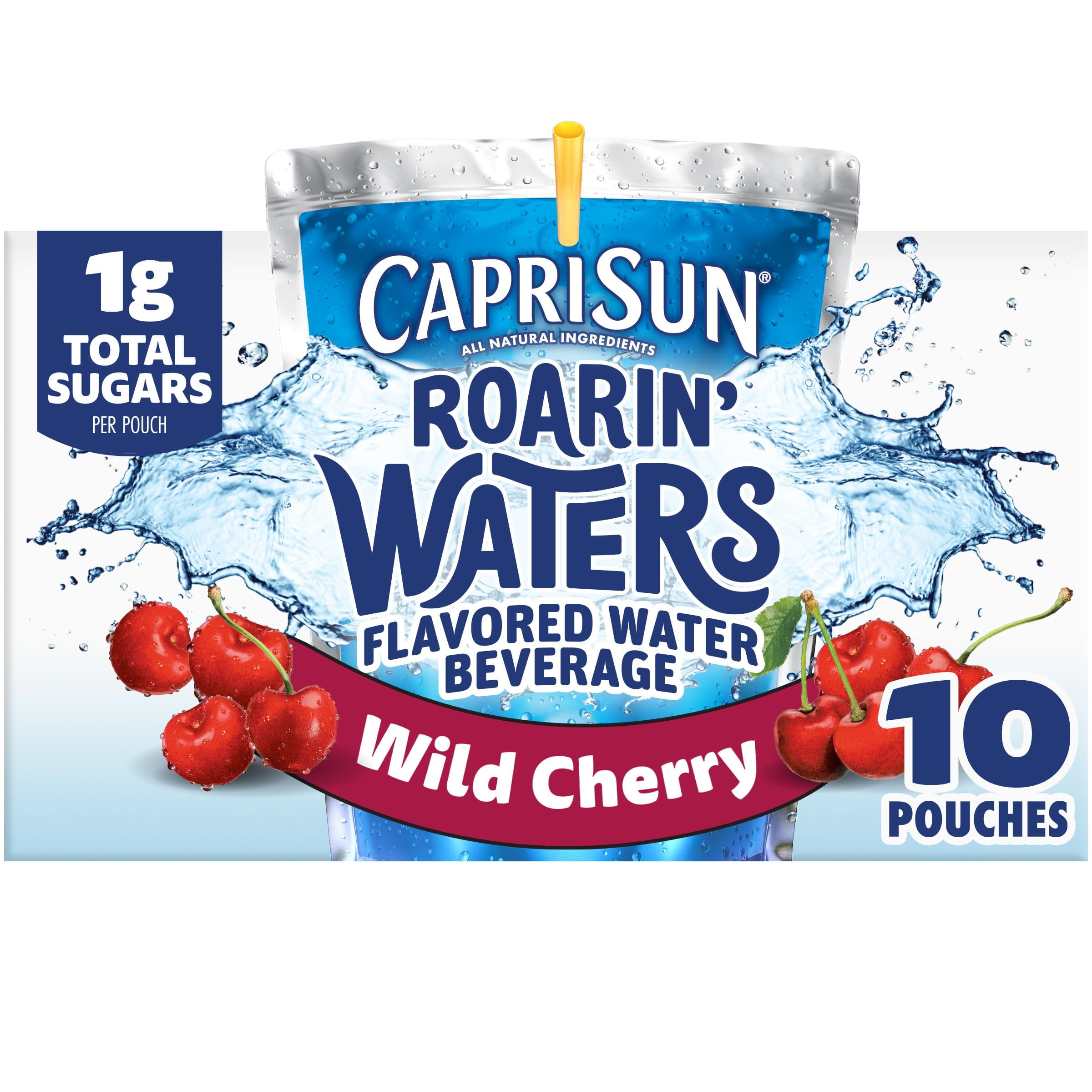 Pack of 2 - Capri Sun Roarin Waters Wild Cherry Waterfall Naturally ...