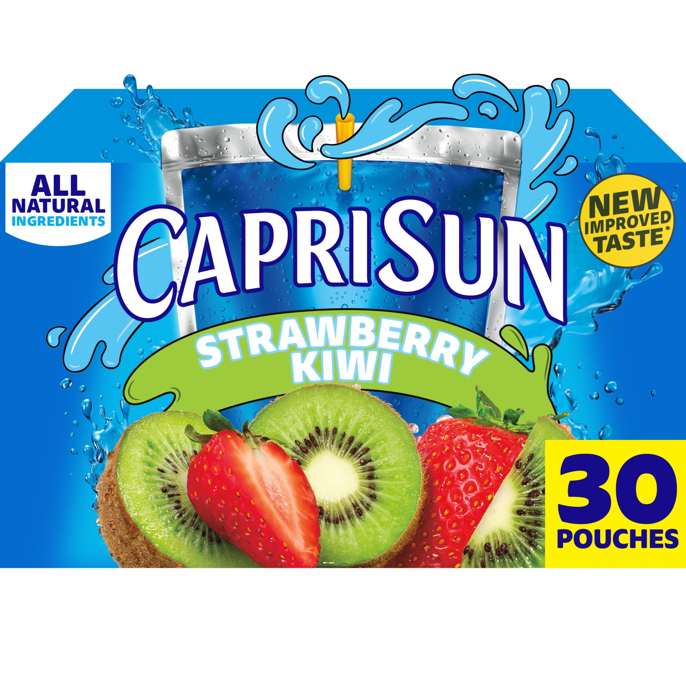 Capri Sun Kids Drinks - Strawberry Kiwi Juice Box Pouches, 30 ct, 6 fl ...