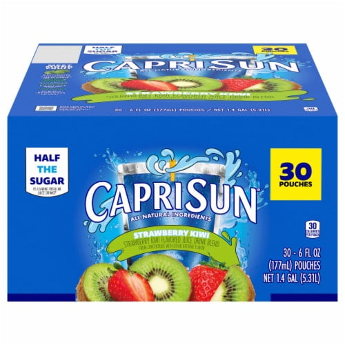 Capri Sun Strawberry Kiwi Juice Box Pouches - 30 ct - Walmart.com