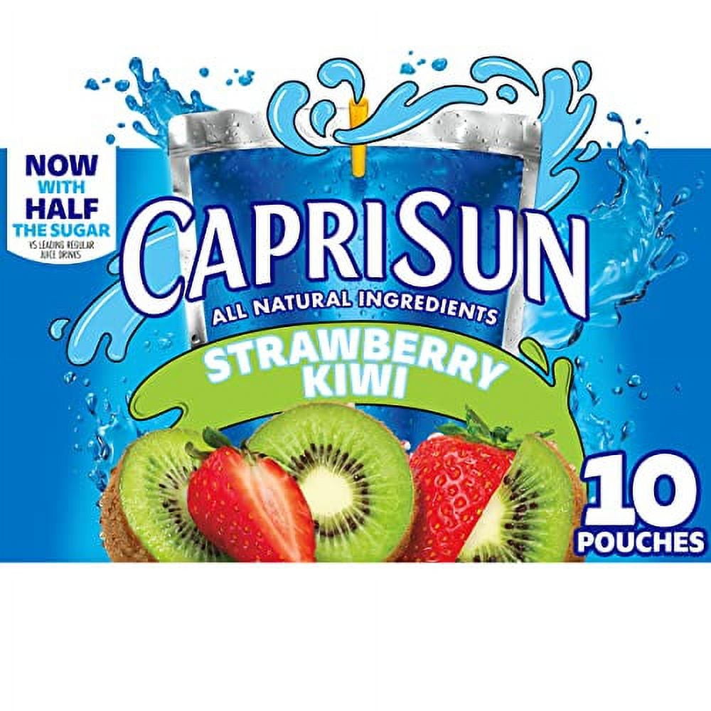 Capri Sun Strawberry Kiwi Kids Juice Drink Blend Multipack (10 ct Box ...