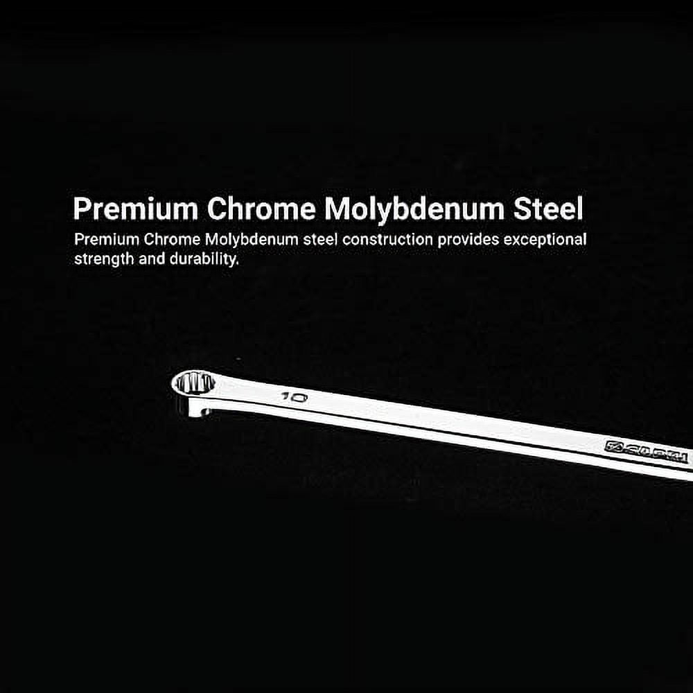 Capri Tools 0 Degree Offset Extra Long Box End Wrench Set, SAE, 1/4-3/4 ...